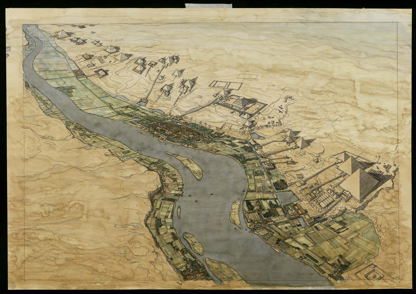 Iconic map: all the pyramids - Jean-Claude Golvin